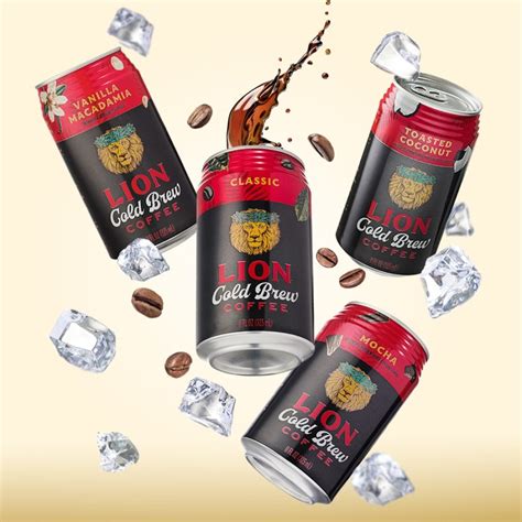 New Lion Cold Brew Coffees Hawaii Exclusive Lion Coffee