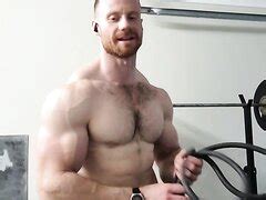 Flexing Buff Muscle Daddy Celebrates Birthday Thisvid Com