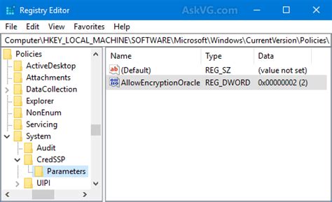 Fix Credssp Patch Causing Rdp Authentication Error Due To Encryption Oracle Remediation Askvg