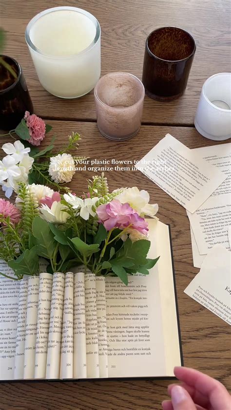 Diy Bokhylla Blommor Perfekt Present Till Bokälskare Tiktok