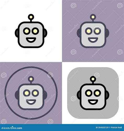 Robot With Symbol Royalty Free Stock Image 13830112