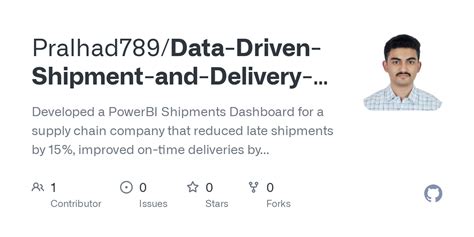 Github Pralhad Data Driven Shipment And Delivery Optimization Using Powerbi Developed A