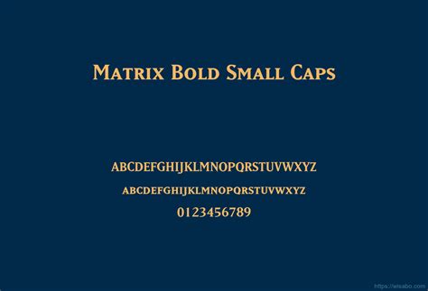 Matrix Bold Small Caps Font Free Download Ttf Otf Wisabo Fonts