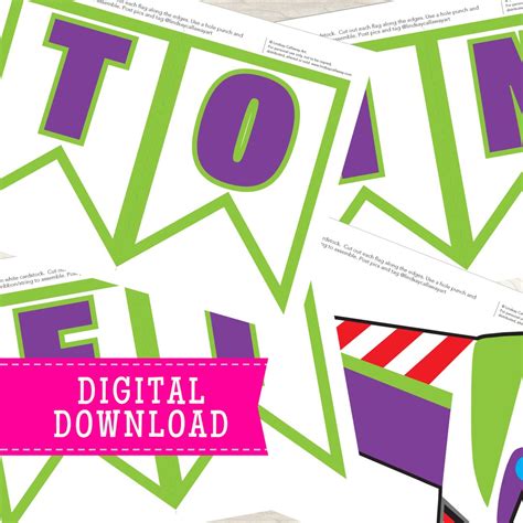 To Infini Three And Beyond Birthday Buzz Banner Printable Banner