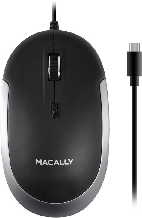 Amazon Com Macally USB Type C Mouse Slim Compact Design USB C Mouse For MacBook Pro IMac