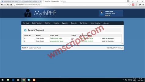 Mythphp V10 Müşteri Takip Scripti Wm Scripti Scripti Script Indir Php Script Indir Asp
