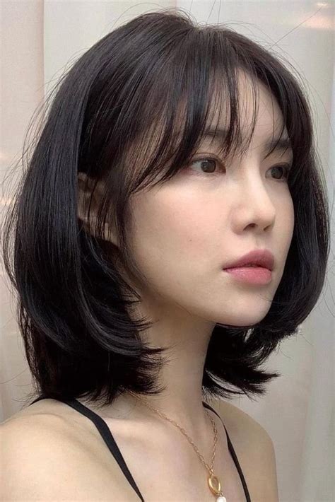 Korean Hair Style Shorthair Haircut With Bangs Short Haircuts Aesthetic With Bangs Short