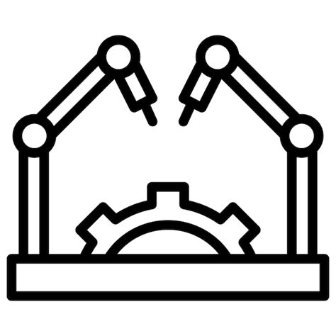 Premium Vector Advanced Robotics Line Illustration