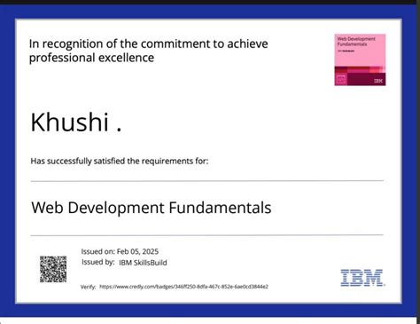 Khushi Gupta On Linkedin 🚀 Excited To Share That I Have Earned Two