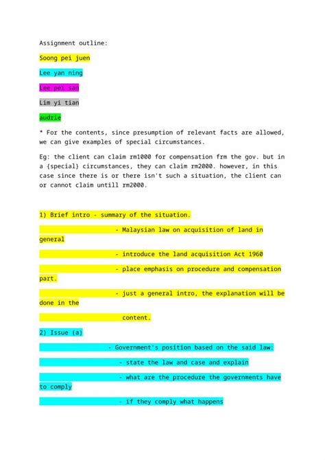Docx Assignment Outline Dokumentips