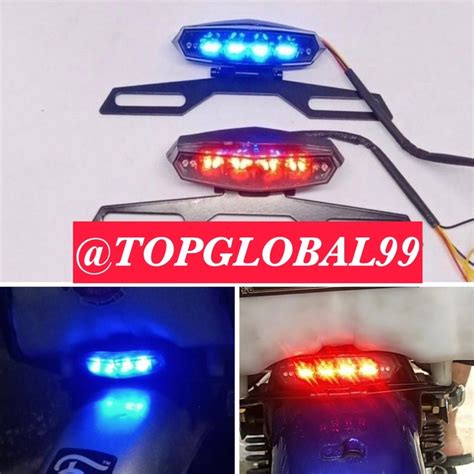 Jual Lampu Stop Led In Breket Plus Sen Costum Universal Rxking Vixion Cb Klx Bisa Cod