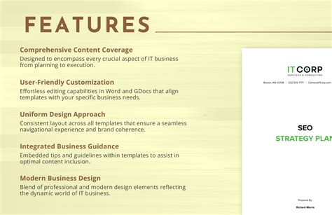 SEO Strategy Plan Template In PDF Word Google Docs Download Template Net