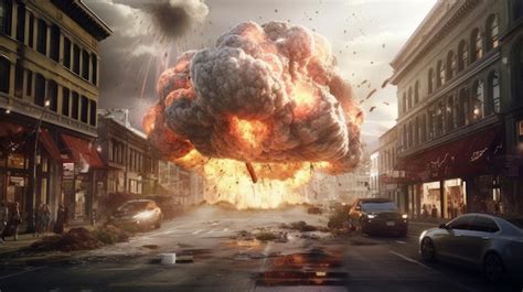 Premium Ai Image Nuclear Explosion Generative Ai
