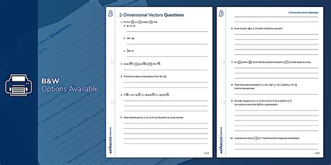 👉 2 Dimensional Vectors Worksheet Teacher Made Twinkl