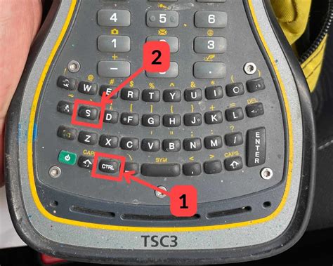 Screenshot On A Trimble TSC Surveyor Insider