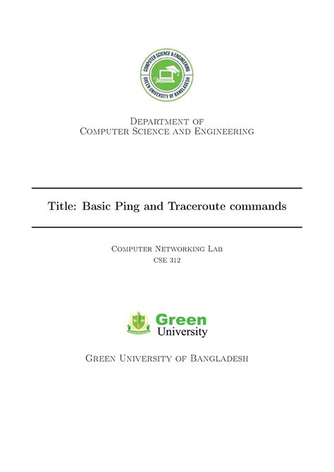 Cse 312 Lab 1 Computer Network Assignment Department Of Computer