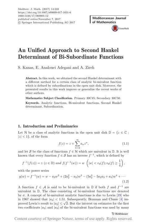 An Unified Approach To Second Hankel Determinant Of Bi Subordinate