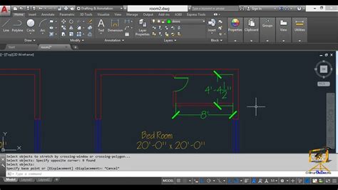 How to use stretch command in AutoCAD 2022 - YouTube