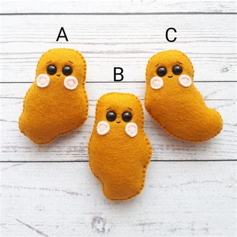 Chicken Nugget Plush Pocket Hug Food Pun Cards Funny Birt Inspire Uplift