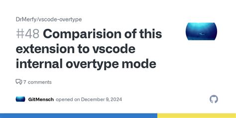 Comparision Of This Extension To Vscode Internal Overtype Mode · Issue 48 · Drmerfy Vscode