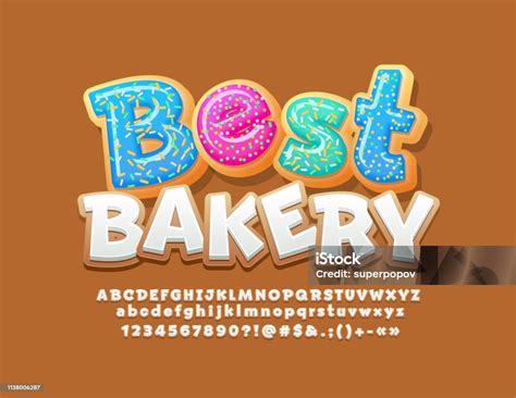 쿠키 글꼴 달콤한 로고 최고의 빵집 벡터 진저 브레드 빙 알파벳 오븐에 굽기에 대한 스톡 벡터 아트 및 기타 이미지 오븐에 굽기 컴퓨터 글자 도넛 Istock