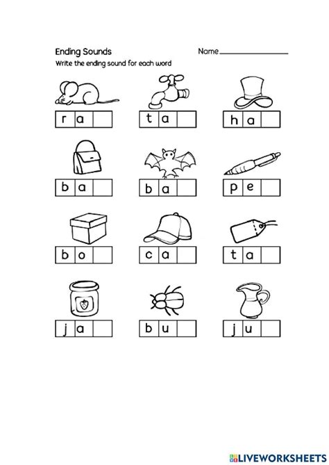 Phonics Ending Sounds Worksheet 1 Pdf Pdf Worksheets Library