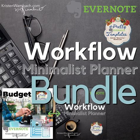 Evernote Workflow And Budget Digital Planner Bundle Etsy