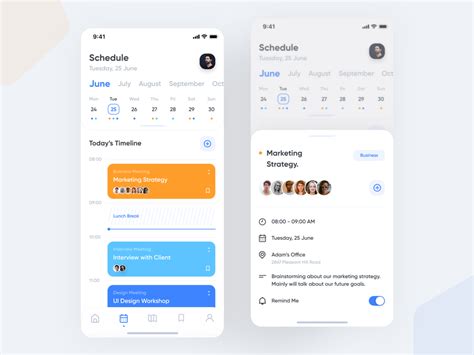 50 Best Schedule App Ui Design Examples Artofit