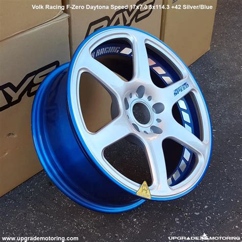 Volk Racing F Zero Daytona Speed X X Silver Blue