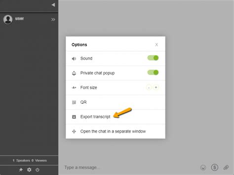 How To Disable The Export Option In The Chat Online Group Chat Room Plugin For Websites And