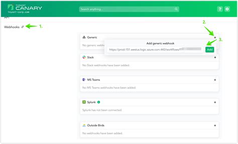 How Do I Configure Webhook Notifications For Microsoft Sentinel Thinkst Canary