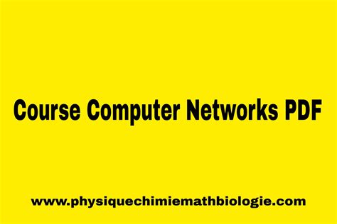 Course Computer Networks Pdf