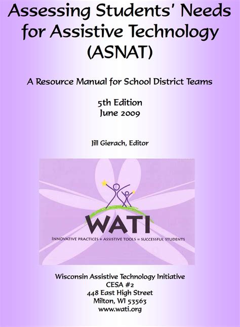 Assistive Technology Evaluation Template Assistive Technology Evaluation Template