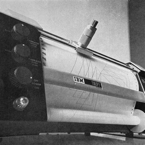 Automatic Drawing Machine Ibm 1627 Plotter Equipped With A Ball Point Download Scientific