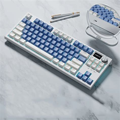 Three Mode Wireless Bluetooth Mechanical Keyboard Green Axis Wired E Sports Gaming Keyboard For