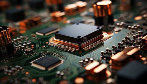 Computer Chip Circuit Board Electrical Component Motherboard Semiconductor Power Supply