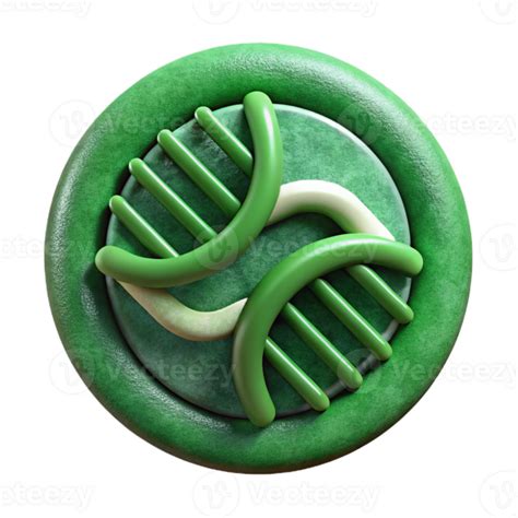 Dramatic Contemporary Genome Data Analysis Icon Green Cutout