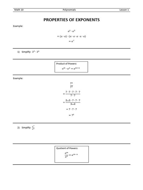 Polynomials Lesson 1 Pdf Abstract Algebra Algebra