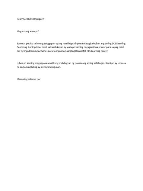 Decab Letter To Vice Ricky Pdf