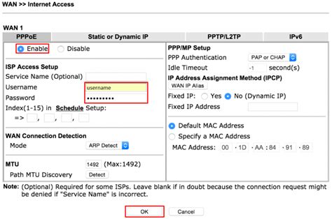 How To Connect A Draytek Vigor2912 Router To Tpg Nbn Draytek Faq