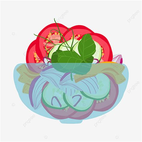 야채와 함께 맛있는 일러스트 샐러드 클립 아트 오이 토마토 말린 과일 Png 일러스트 및 Psd 이미지 무료 다운로드 Pngtree