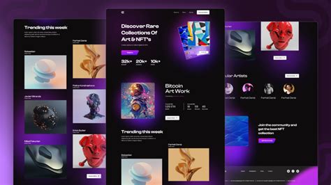 creative nft marketplace and digital art html template with vite and