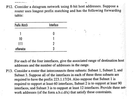 solved p12 consider a datagram network using 8 bit host