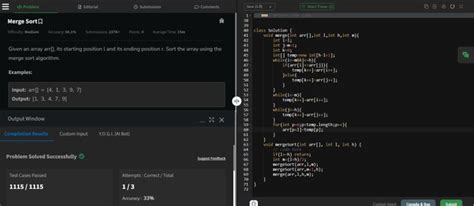 Problem 29 Merge Sort Given An Array Arr Its Starting Position L And Jayesh Sardesai
