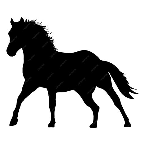 Desenhos Impressionantes De Silhuetas De Cavalos Com Tinta E Crina
