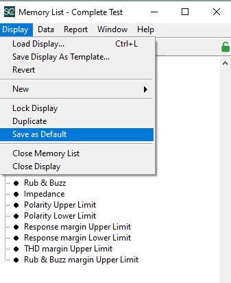 How Do I Save My Preferences As Default For A Display Type Listen Inc