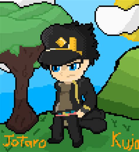 Pixilart Chibi Jotaro Kujo By Jojoweeb