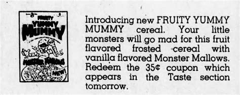 A History Of Yummy Mummy Cereal The Retroist