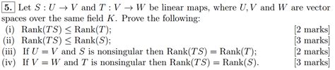 Vector Spaces Proving Rank Inequalities Of Linear Maps Mathematics