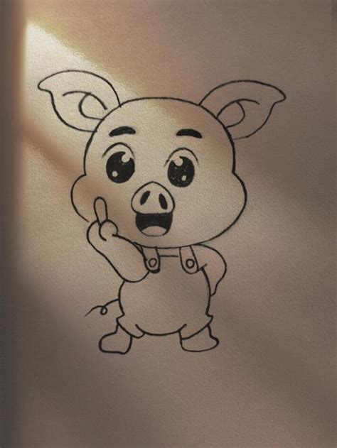 儿童简笔画猪 3 6岁儿童简笔画猪 画趣文库（我爱生活）